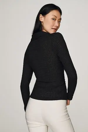 Sanctuary Textured Button-down Shirt - Black