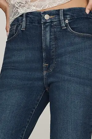 Good American Good Legs Mid Rise Straight Leg Jeans
