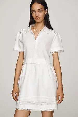 English Factory Lace Trim Mi Dress