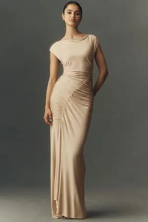 Shona Joy Micro Gathered Maxi Dress