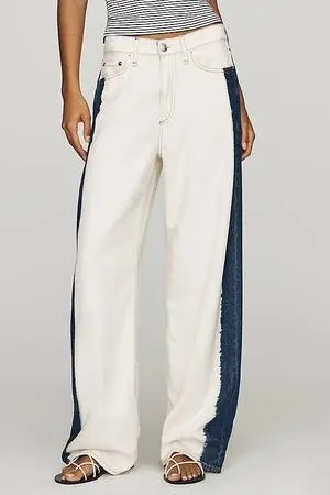 Rag & Bone Logan High-rise Wide-leg Jeans - Dark Bleach