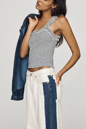 Rag & Bone Logan High-rise Wide-leg Jeans - Dark Bleach