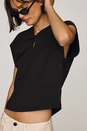 Scotch & Soda Cotton Keyhole Top - Meteorite