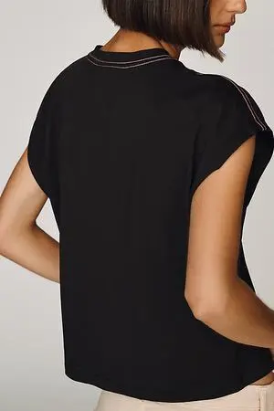 Scotch & Soda Cotton Keyhole Top - Meteorite