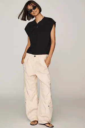 Scotch & Soda Cotton Keyhole Top - Meteorite