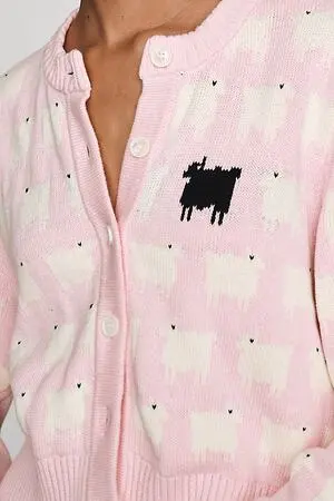 ROWING BLAZERS Cropped Graphic Print Crew Neck Sweater