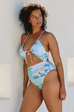 CELANDINE Marleigh Double-tie One-piece Swimsuit