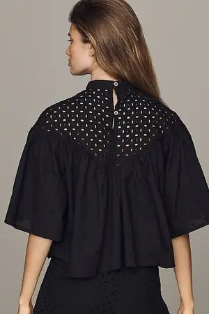 BISHOP + YOUNG Willow Cotton Eyelet Top