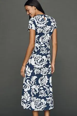 DE LORETA Marimba Cotton Midi Dress