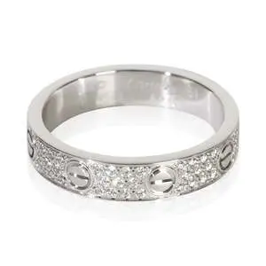 Cartier White Gold Diamond Small Model Love Ring - White_gold