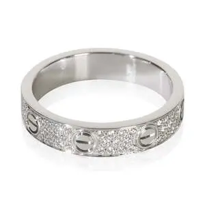 Cartier White Gold Diamond Small Model Love Ring