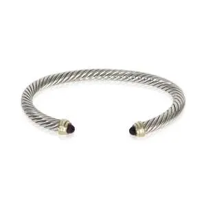 David Yurman Sterling Silver Amethyst Cable Classic Bracelet