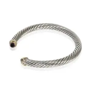 David Yurman Sterling Silver Amethyst Cable Classic Bracelet