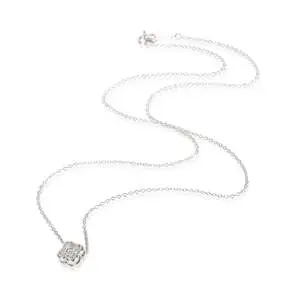 Tiffany & Co. Sterling Silver Diamond Lace Pendant Necklace