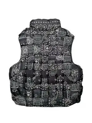 Kapital Bandana Print Quilted Gilet