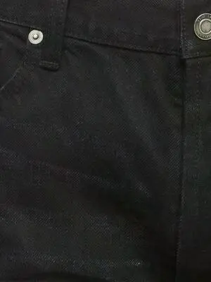 Saint Laurent Cotton Bermuda Shorts With Raw Hem