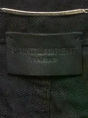 Saint Laurent Cotton Bermuda Shorts With Raw Hem