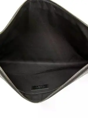 LOUIS VUITTON Monogram Eclipse Discovery Pochette Gm Clutch Bag - Black