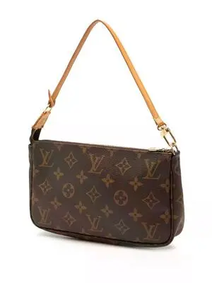 LOUIS VUITTON Monogram Pochette Accessoires Shoulder Bag - Brown