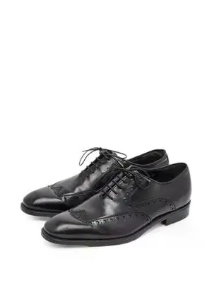 FERRAGAMO Derby Shoes With Brogue Detailing