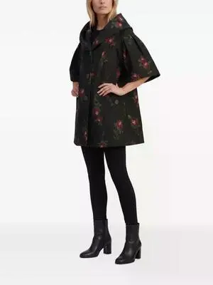 Kenzo Floral Print Shawl Collar Coat