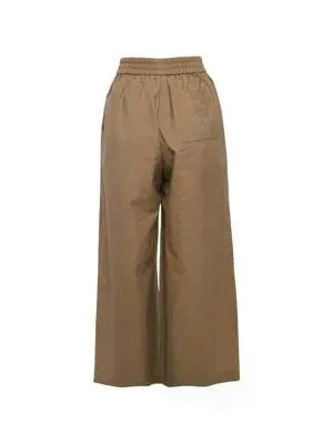 Loewe X Paula's Ibiza Anagram Wide-leg Cropped Trousers