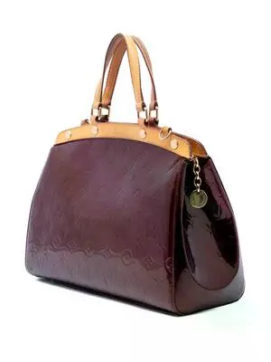 LOUIS VUITTON Monogram Vernis Brea Mm Satchel - Red