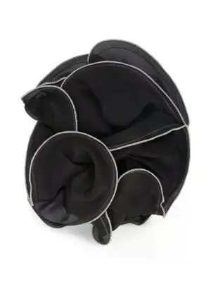 Giorgio Armani Silk Straw Floral Fascinator
