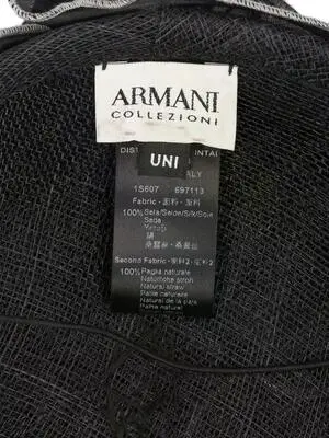 Giorgio Armani Silk Straw Floral Fascinator