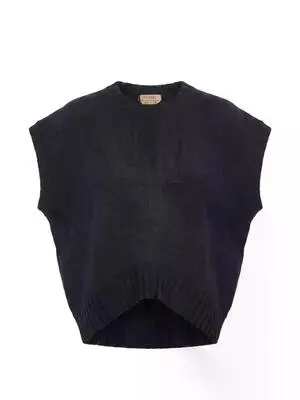 TWINSET Ribbed Knit Sleeveless Sweater