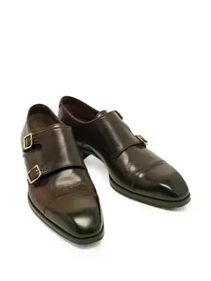 TOM FORD Elkan Leather Monk Shoes