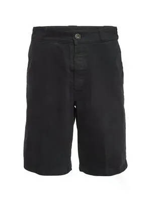 Prada Embroidered Logo Cotton Shorts