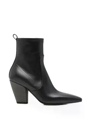 Brunello Cucinelli Monili Embellished Pointed Toe Boots
