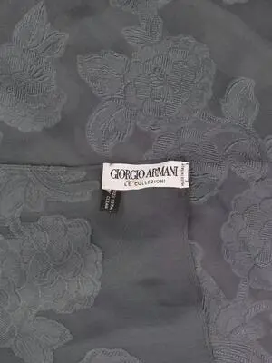Giorgio Armani Floral-embroidered Scarf