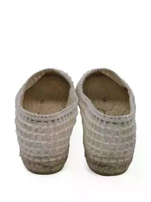 Prada Crochet Raffia Espadrilles