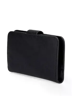 Michael Kors Logo-plaque Pebbled Wallet - Black