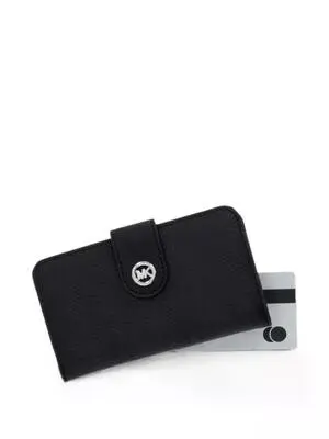 Michael Kors Logo-plaque Pebbled Wallet