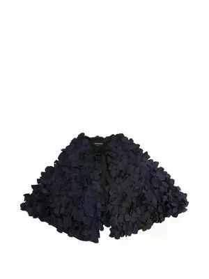 Emporio Armani Navy Appliqué Bow Cape