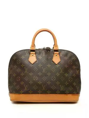 LOUIS VUITTON Monogram Alma Pm Handbag - Brown
