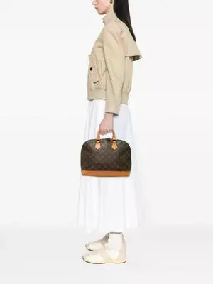 LOUIS VUITTON Monogram Alma Pm Handbag - Brown