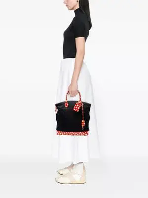 LOUIS VUITTON Yayoi Kusama Dots Infinity Monogram Lockit Vertical Mm Handbag - Black