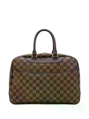 LOUIS VUITTON Damier Ebene Deauville Handbag - Brown