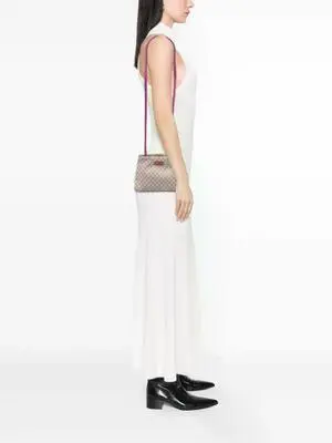 Celine Macadam Canvas Kisslock Crossbody Bag