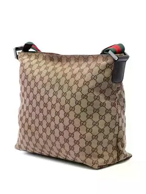 Gucci Gg Canvas Web Crossbody Bag