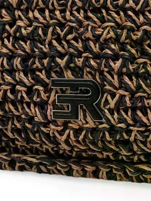 ERMANNO FIRENZE Braided-handle Raffia Tote Bag