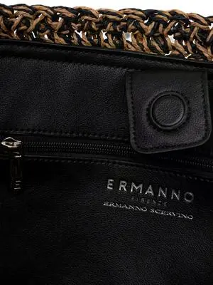 ERMANNO FIRENZE Braided-handle Raffia Tote Bag