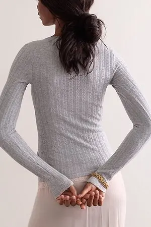 Free People So Soft Pointelle Cardigen