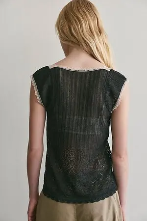 Anna Sui Lace Knit Camisole