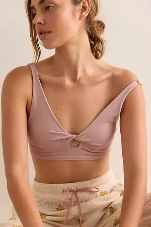 Free People Twist Front Bralette - Fawn