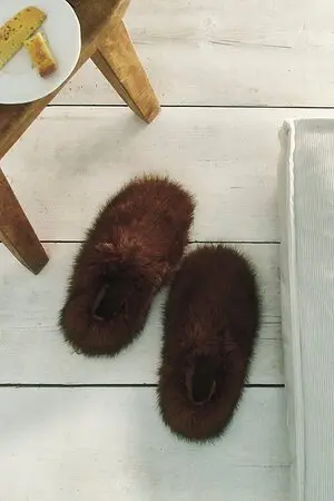 FP VEGAN COLLECTION Faux Fur Slippers - Mink